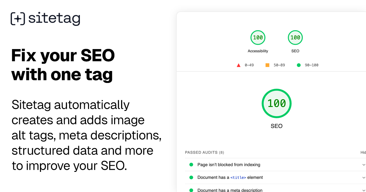 Sitetag - Fix your SEO issues automatically